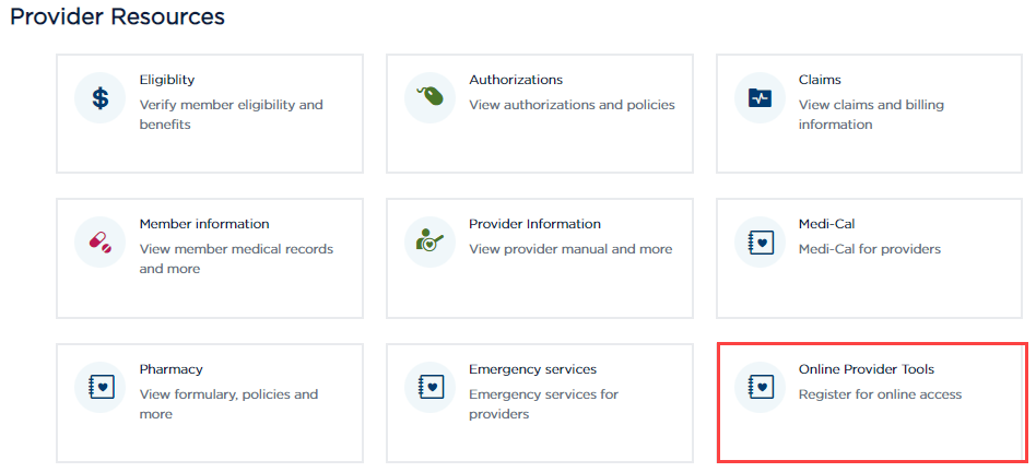 How does my provider group gain access to the Online Affiliate portal?